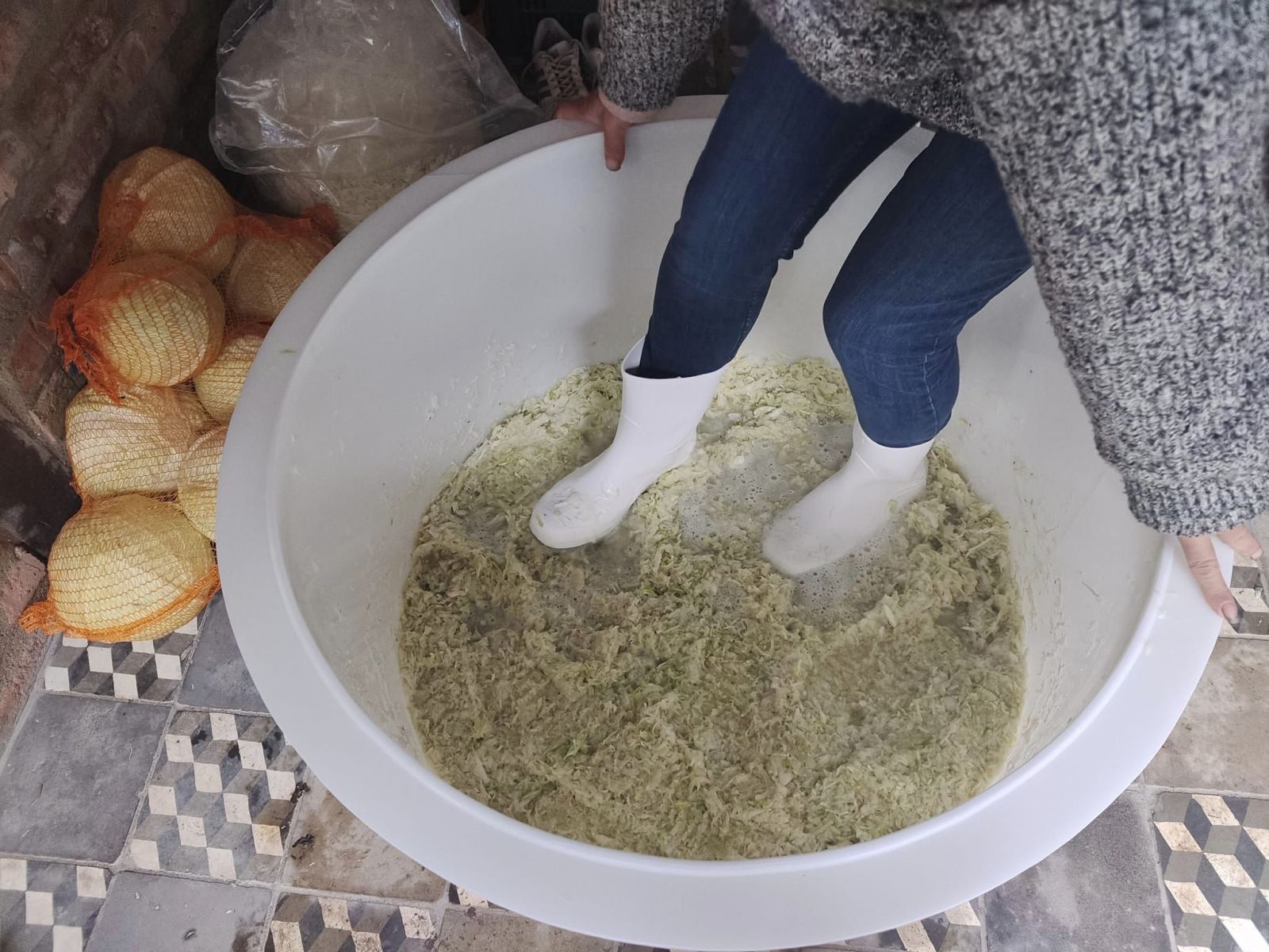 Šlapání zelí v muzeu | Modré Hory